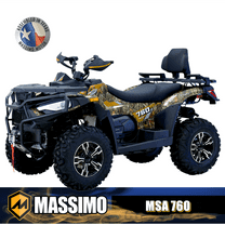 Massimo Motors MSA450F EFI 352cc 25 HP 4 Stroke Engine ATV Blue with ...