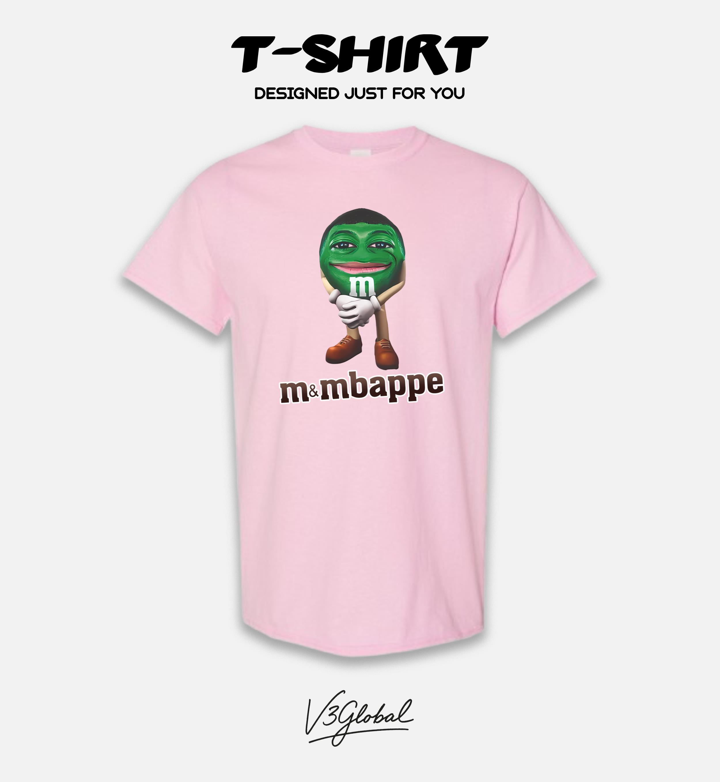 M&Mbappe Kylian Mbappe Funny Meme Soccer Parody M and M T-Shirt, for ...