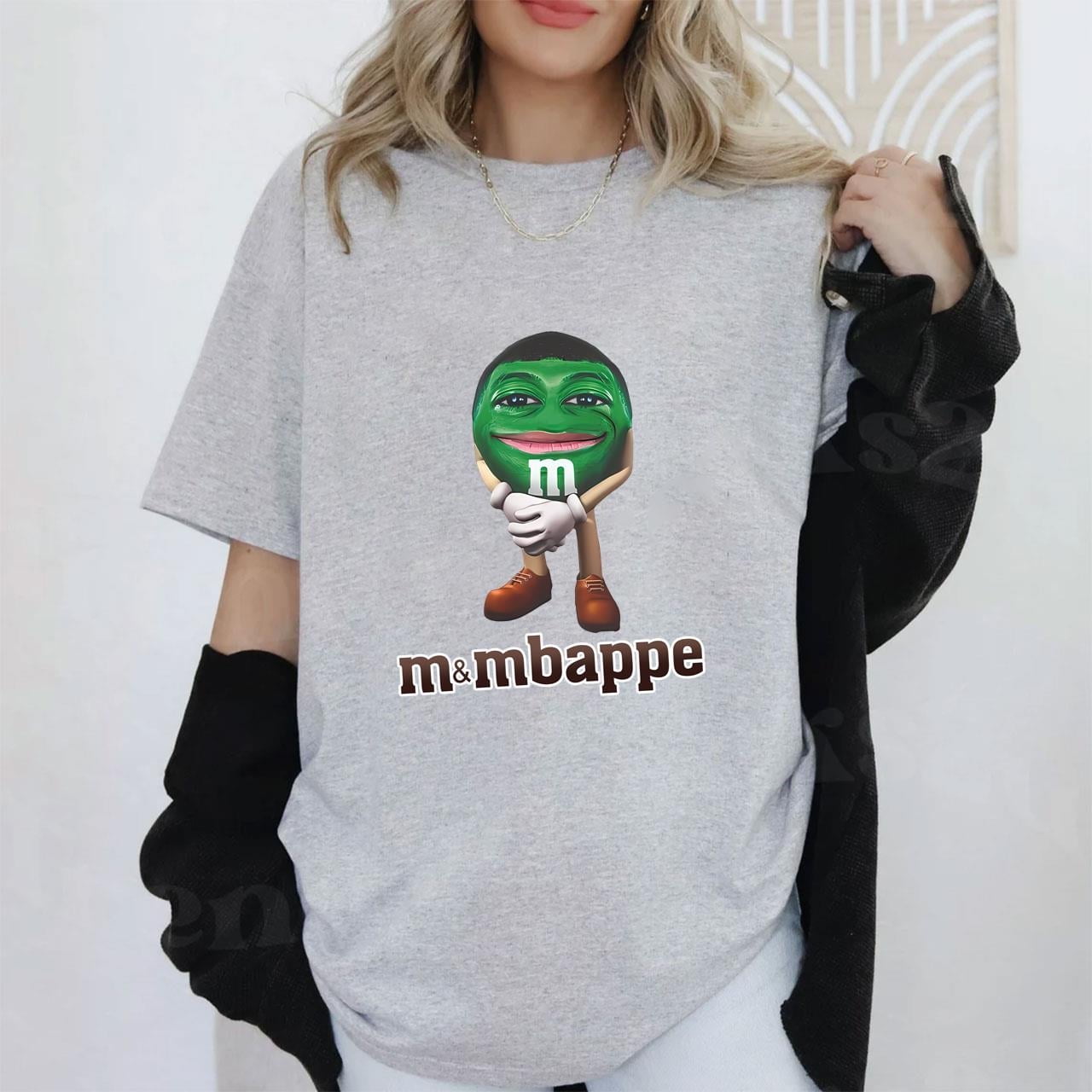 M&Mbappe Kylian Mbappe Funny Meme T-Shirt, Mbappe Funny M and M Shirt ...