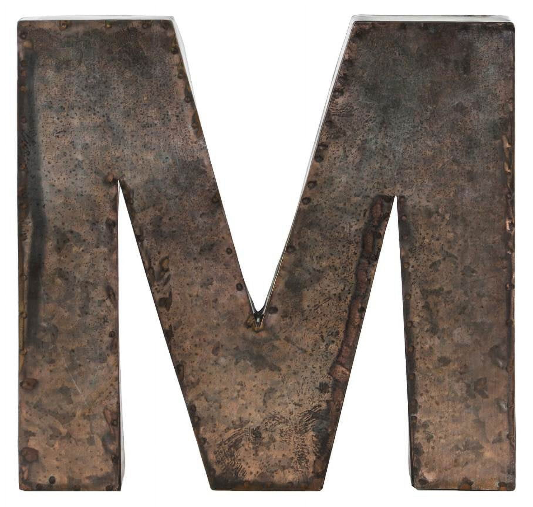 "M" Metal Alphabet Wall Decor Letter - Walmart.com