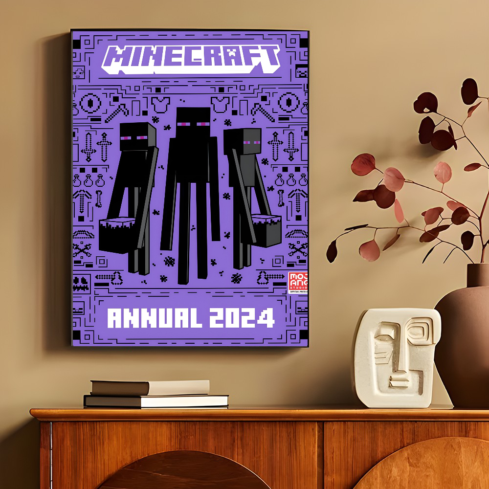 M-Minecraft Poster Self-adhesive Art Waterproof Paper Sticker Coffee ...