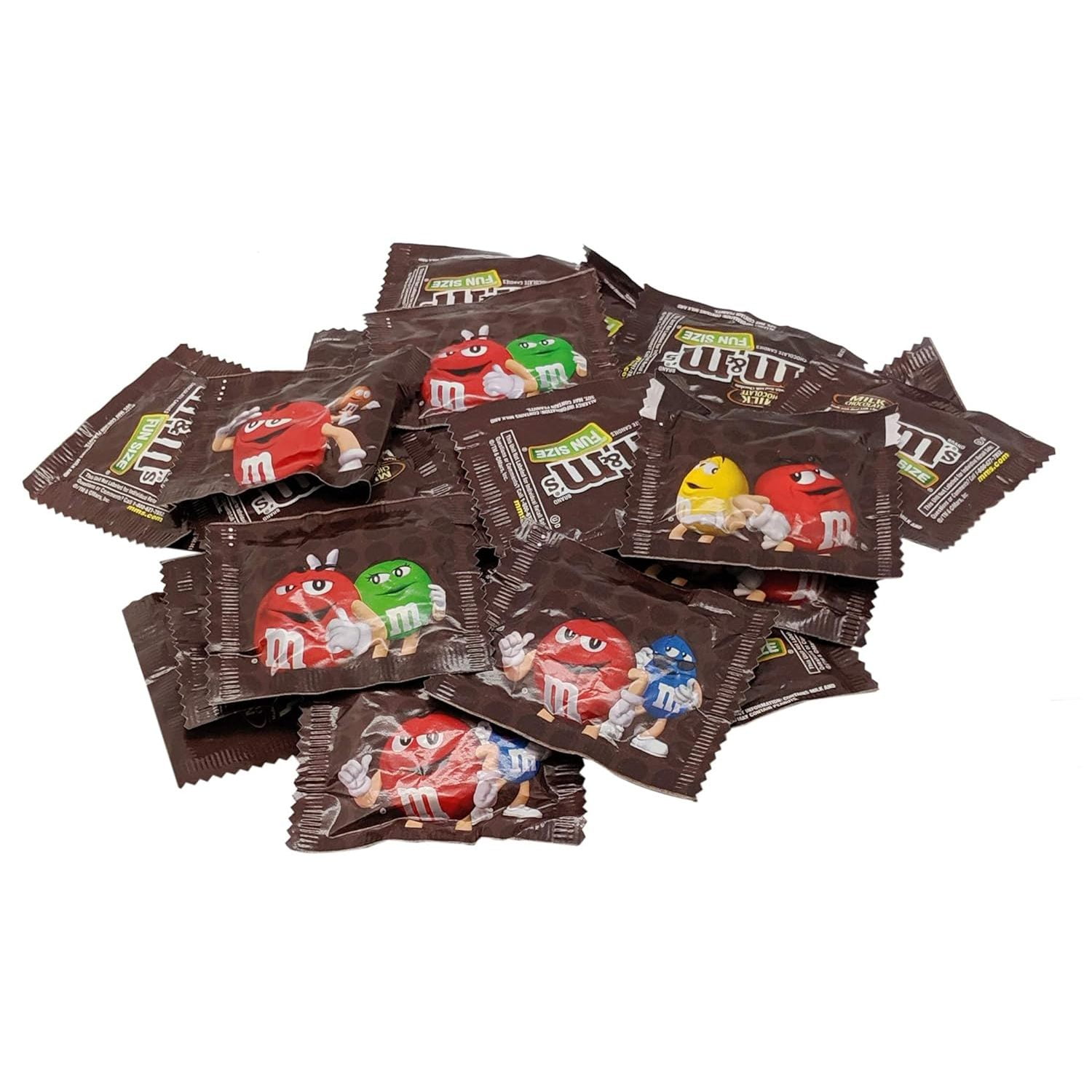 M&Ms Milk Chocolate Fun Size Candy - 1 LB (Approx. 32 Fun Size Packs ...
