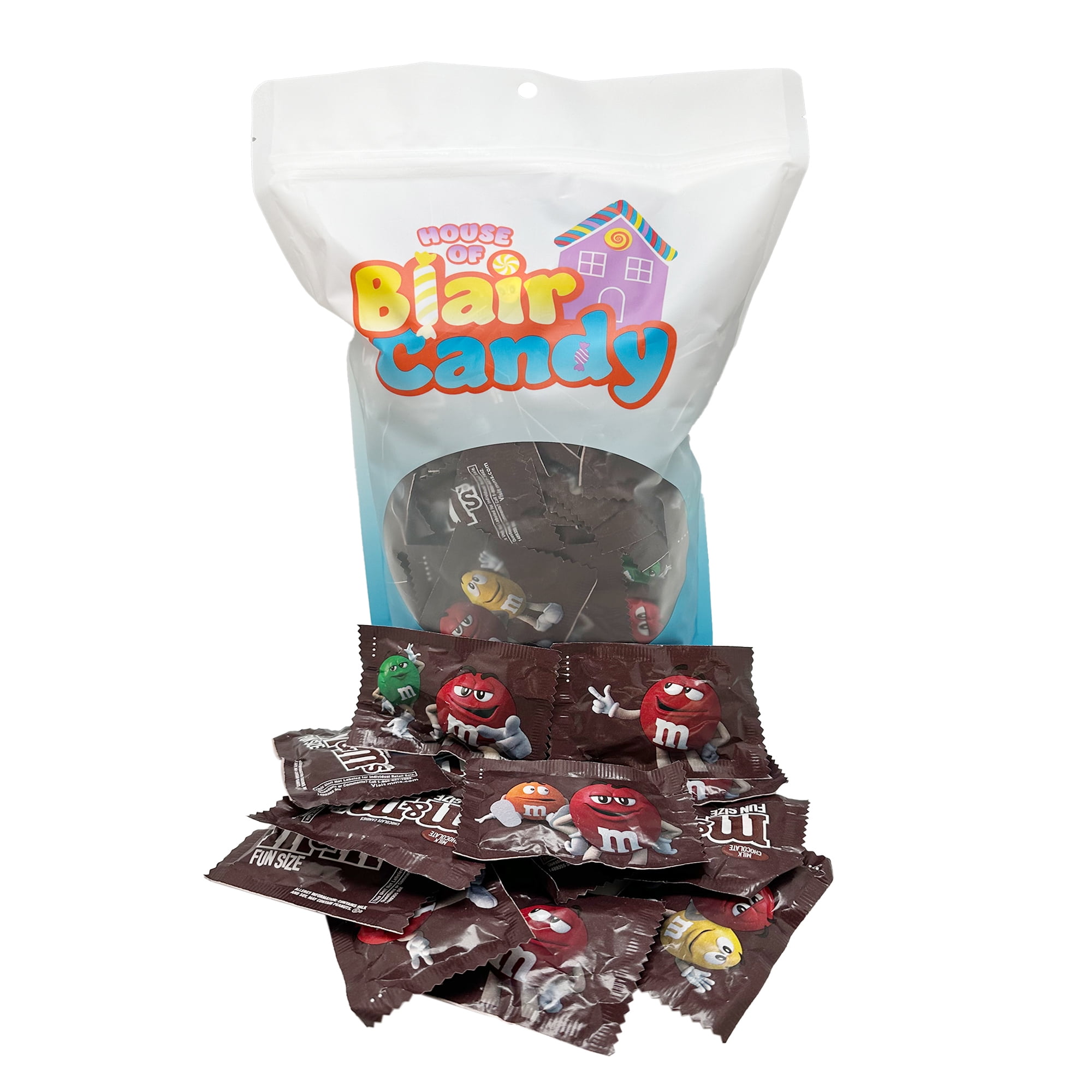 Blair Candy - M&Ms Milk Chocolate Fun Size Candy - 3 lbs. Resealable ...