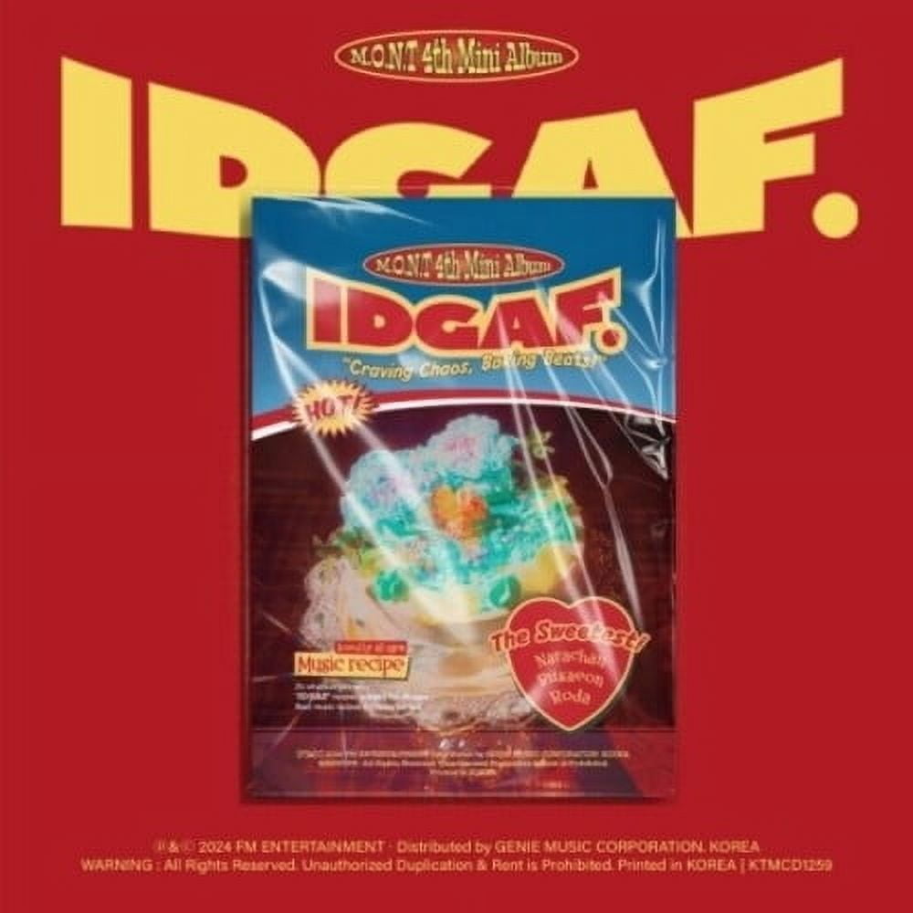 M.O.N.T - Idgaf - incl. 80pg Photobook, Postcard + 2 Photocards - Music ...
