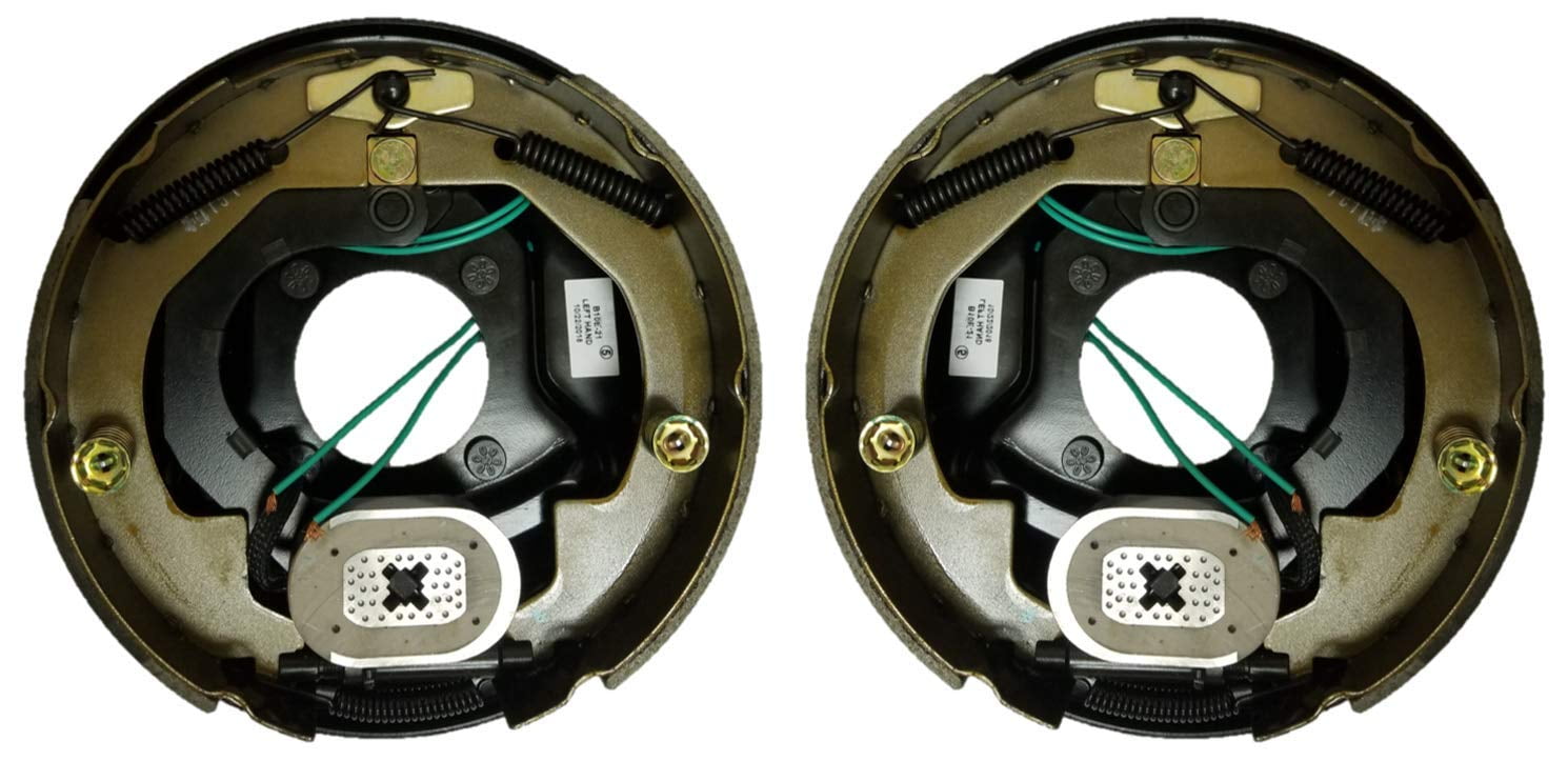 M-Parts Pair of 10" X 2-1/4" Electric Brake Assemblies Kit for 3,500 ...