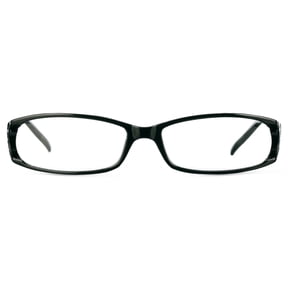 M+ Mens Square Plastic Reading Glasses 3.25 Oliver in Classic Black ...