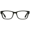 M+ Mens Square Plastic Reading Glasses 2.50 Oliver in Classic Black ...