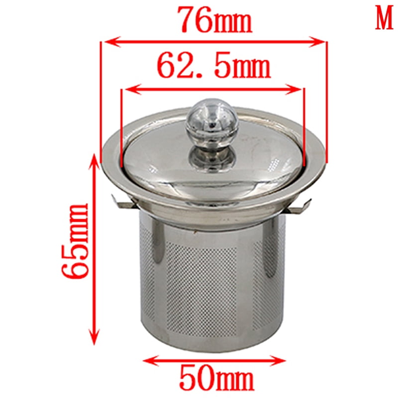 (M) Reusable Mesh Infuser Tea Strainer Leaf Spice Filter Stainless ...