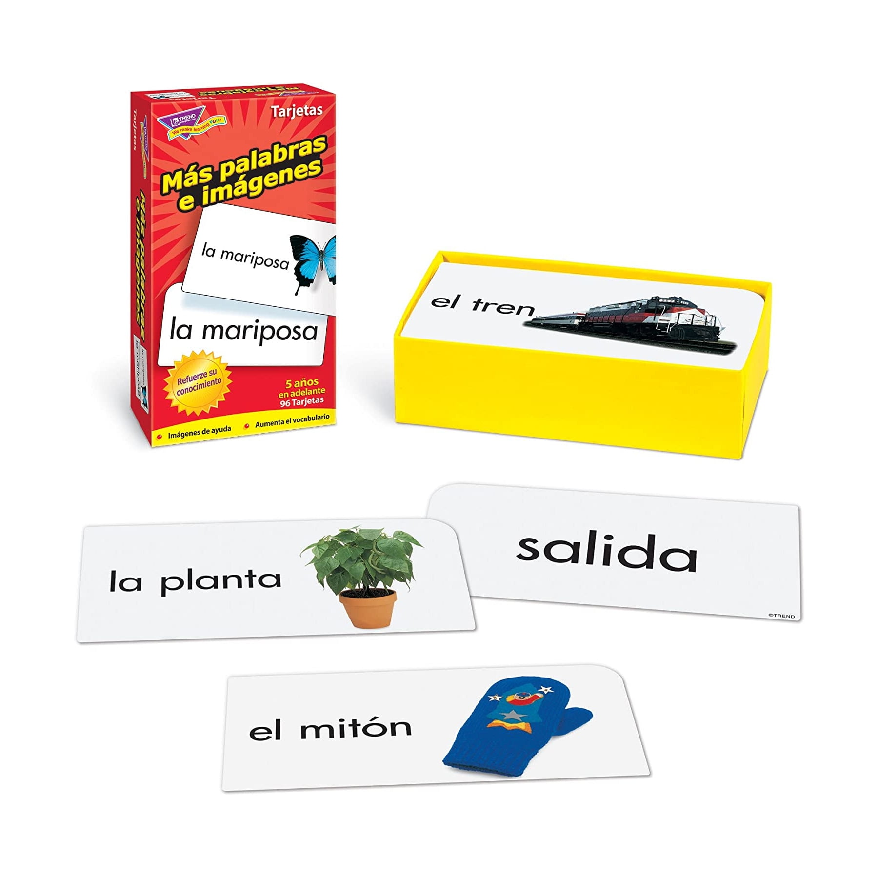 Mã¡S Palabras E Imã¡Genes (Sp) Skill Drill Flash Cards - Walmart.com