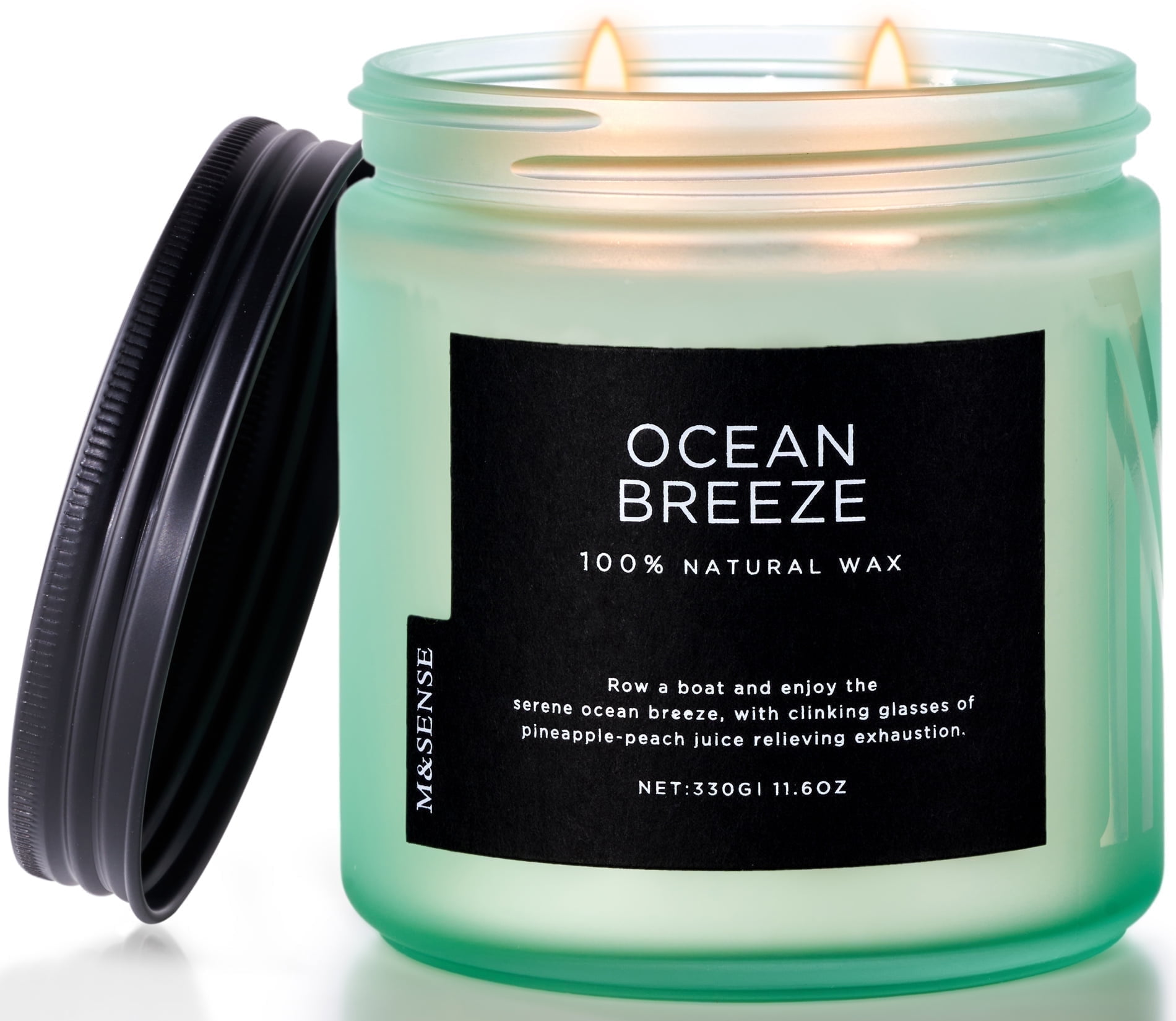 ‌M&SENSE Ocean Breeze Scented Candle – Pineapple & Mango with Summer ...