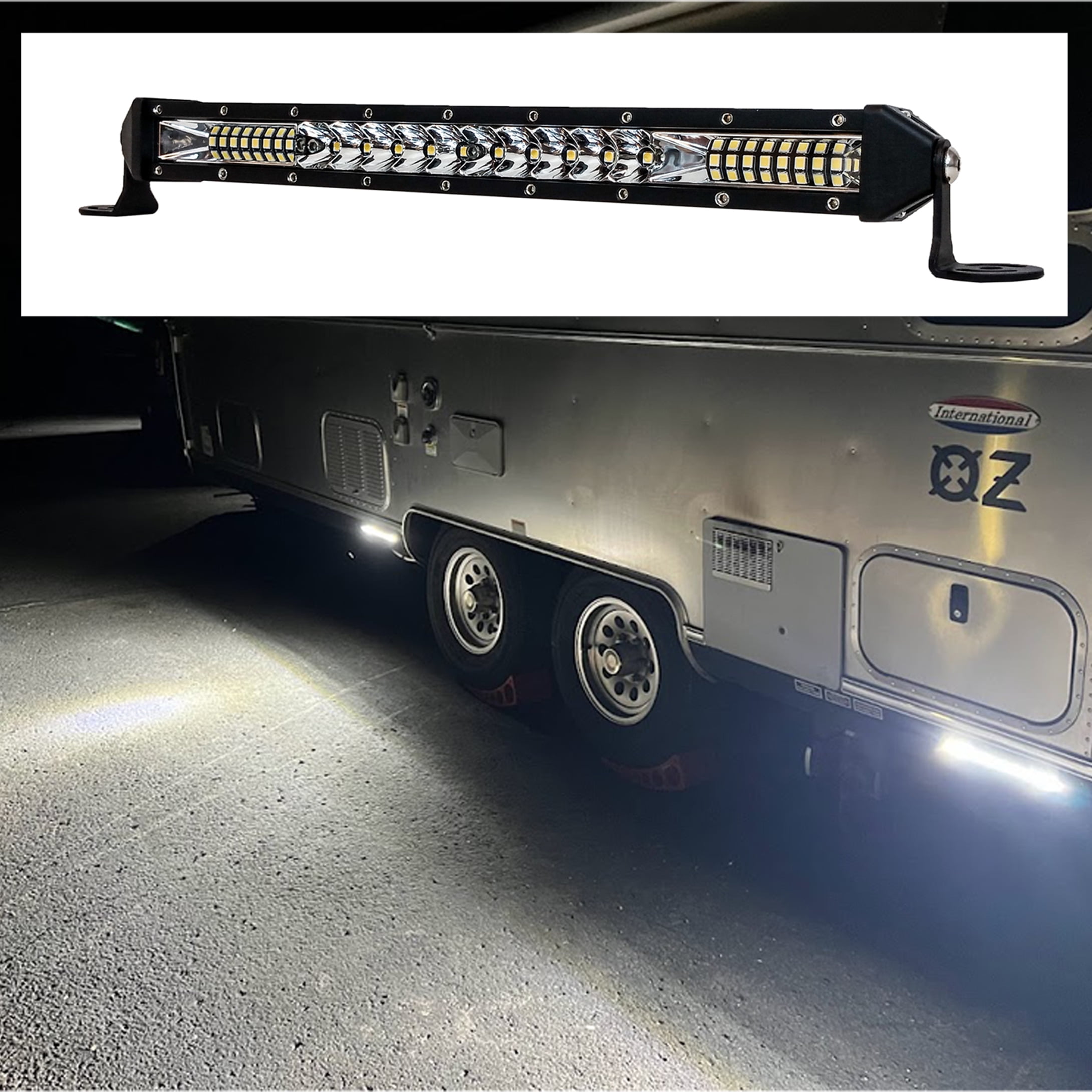 M-Series 10" Ultra Slim High Output Osram LED Light Bar Single Row Spot ...