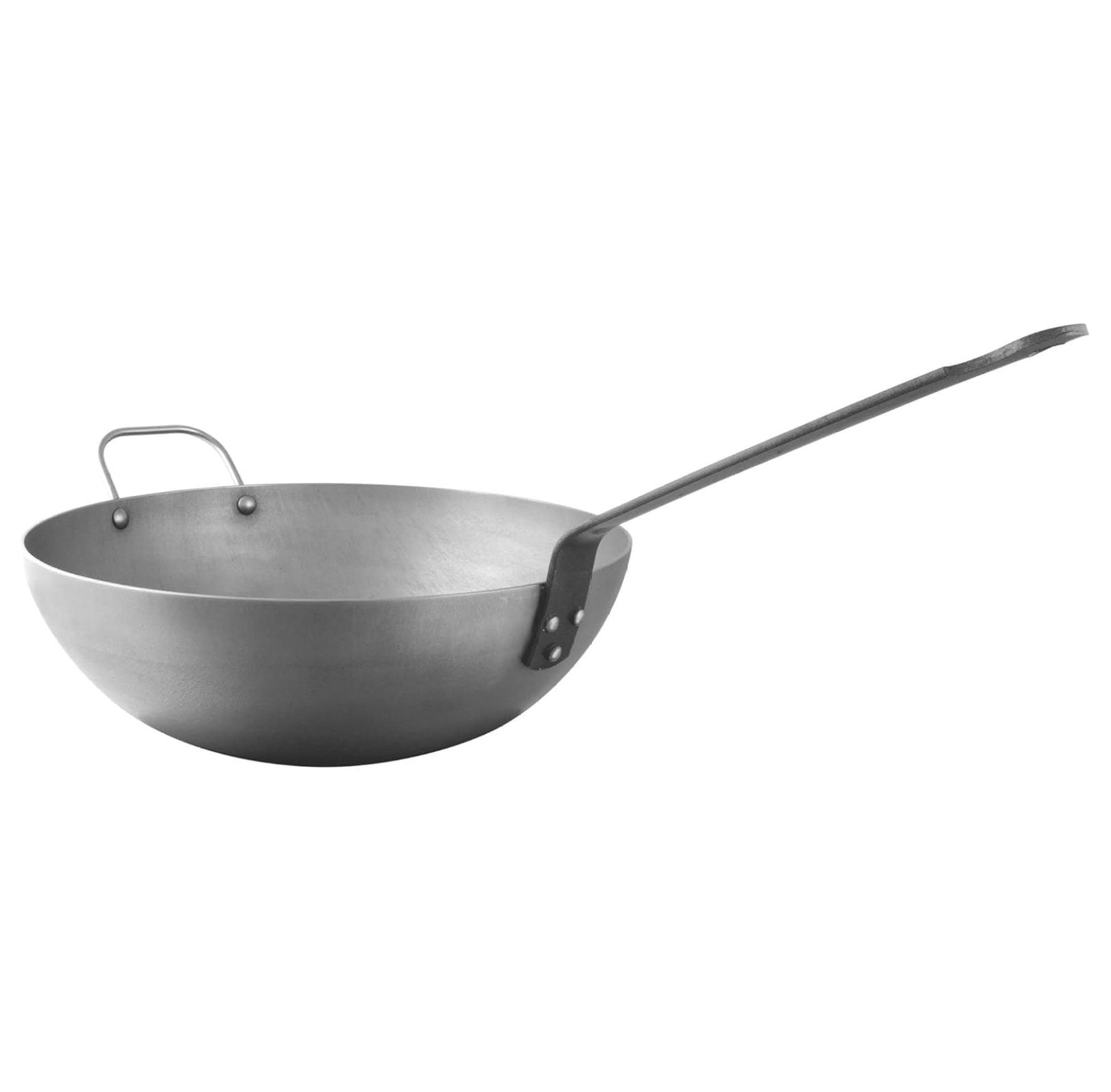 M'Steel Black Carbon Natural Nonstick Wok/Stir Frying Pan With Iron ...