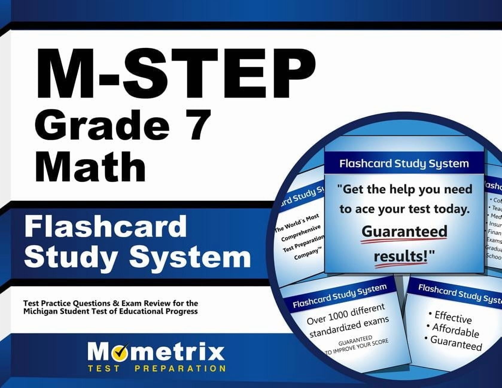 M-Step Grade 7 Mathematics Flashcard Study System : M-Step Test ...
