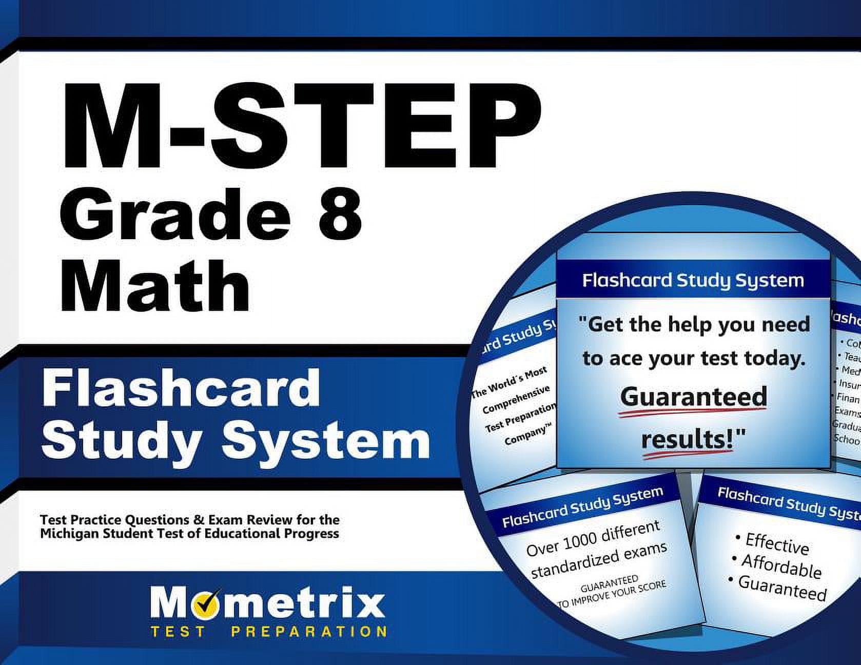 M-Step Grade 8 Mathematics Flashcard Study System : M-Step Test ...