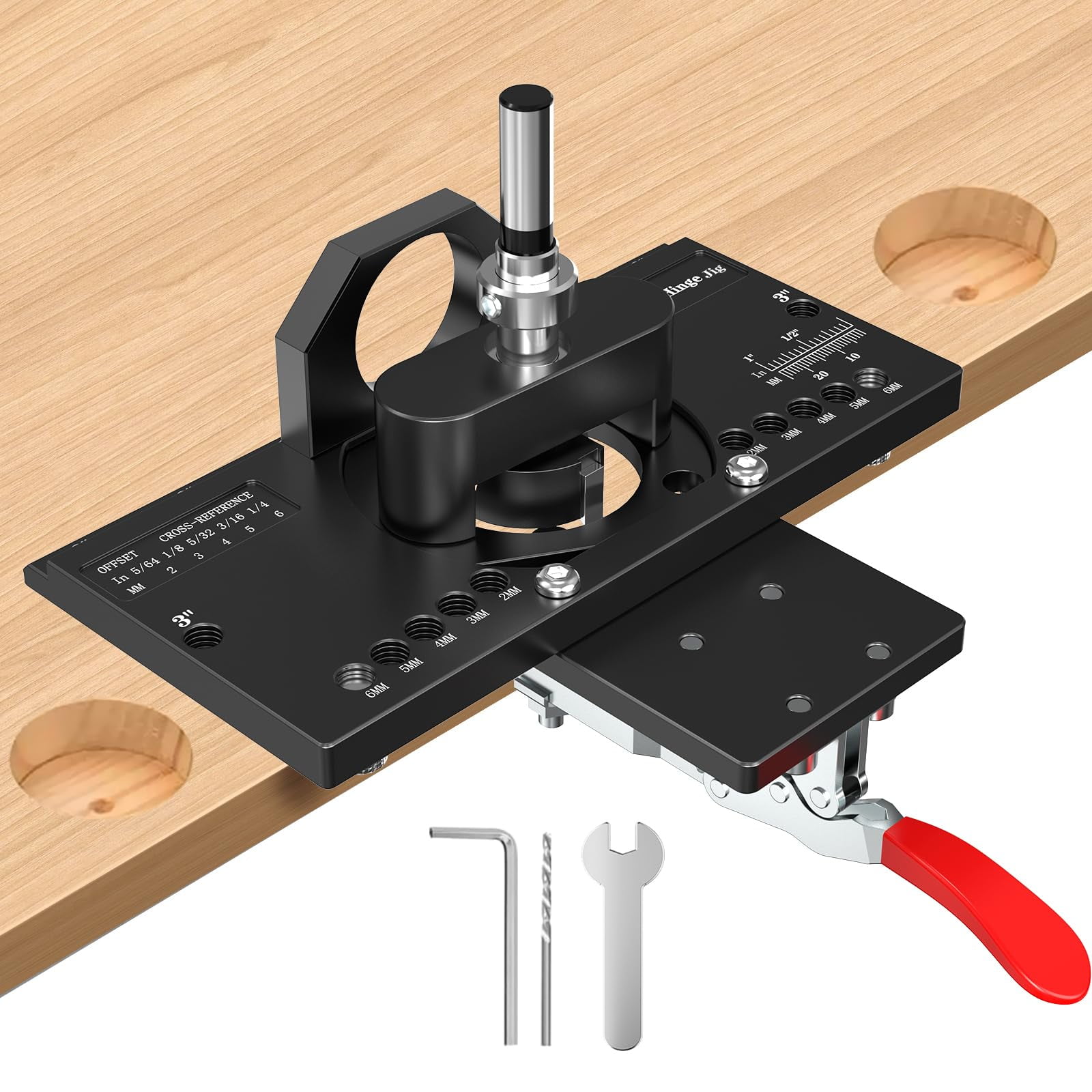 M-T Concealed Hinge Jig, 35mm Metal Cabinet door Hinge Jig Hole ...