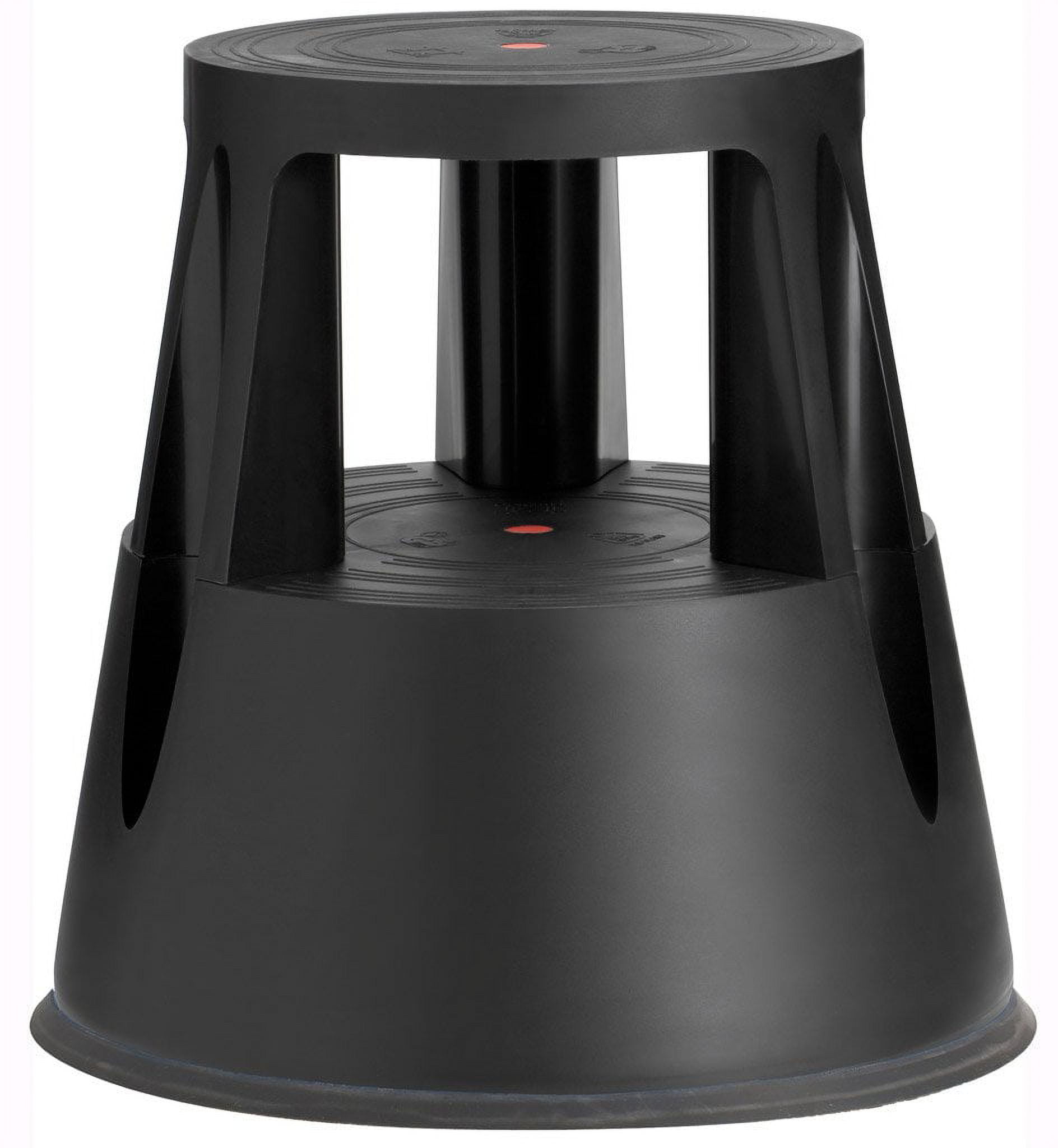 M&T Displays 2-Step Plastic Step Stool with 330 lb. Load Capacity Color ...