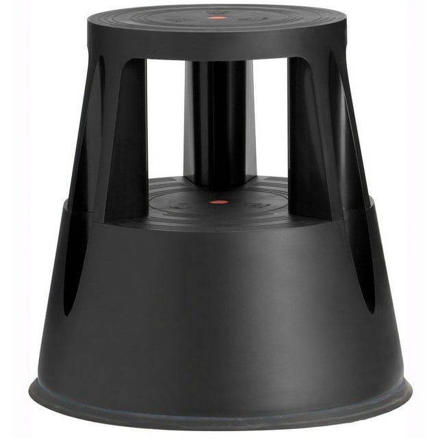 M&T Displays 2-Step Plastic Step Stool with 330 lb. Load Capacity Color ...