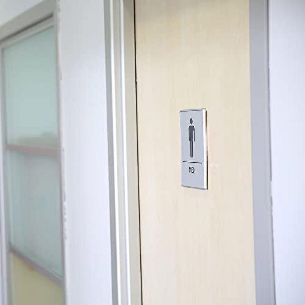 M&T Displays Aluminum Restroom Sign Door Signs for Office Business ...