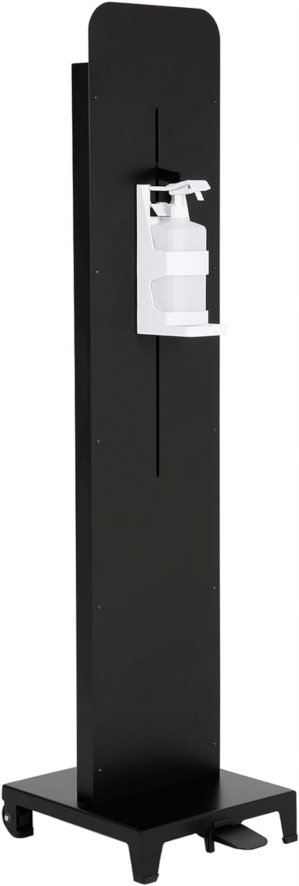 M&T Displays Black Handsfree Touchless Foot Operated Refillable Hand ...