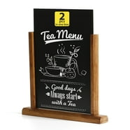 M&T Displays Classic Desktop Menu Holder with Acrylic U Type Pocket ...