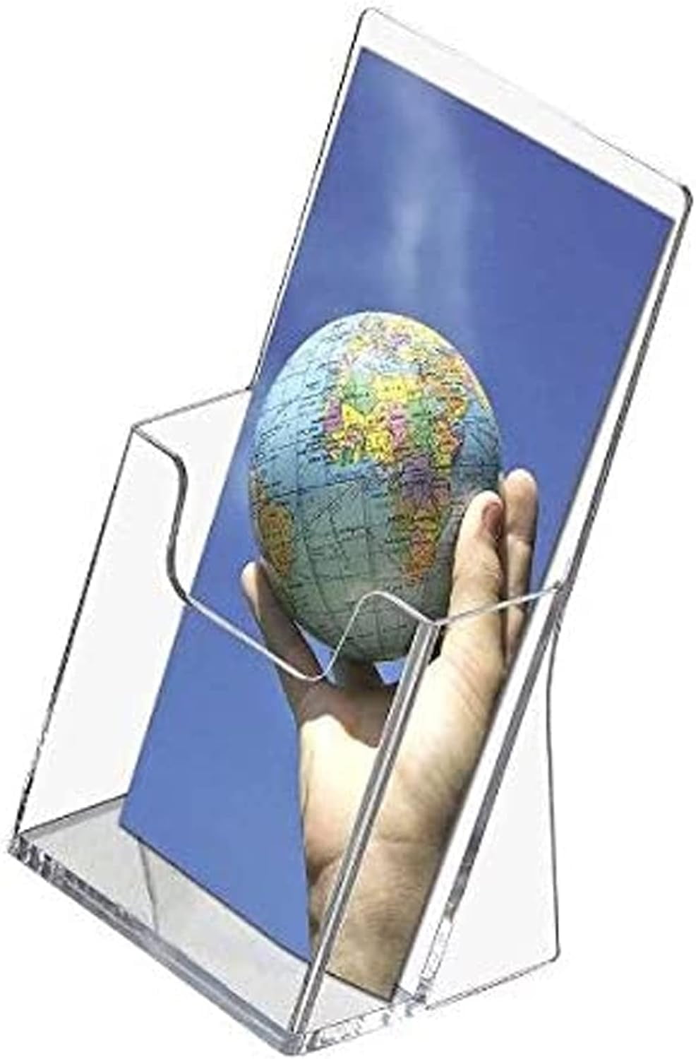 M&T Displays Clear Acrylic Brochure Leaflet Holder 4x6 Inch 1 Tier 1 ...