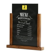 M&T Displays Classic Desktop Menu Holder with Acrylic U Type Pocket ...
