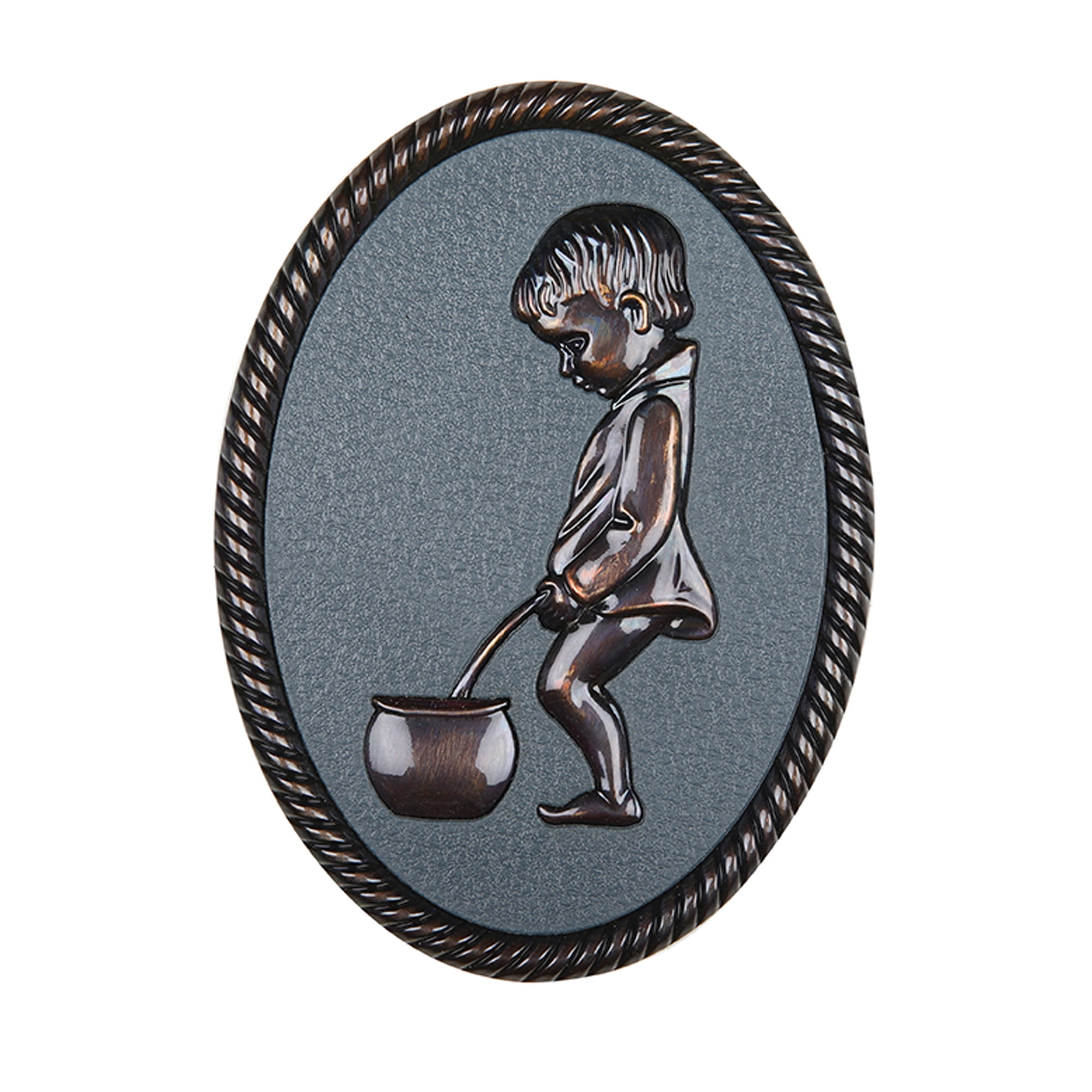 M&T Displays Decorative Restroom Bathroom Sign Bronze (Mens) - Walmart.com