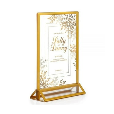 M&T Displays Black 11x17 Pedestal Sign Holder Aluminum Snap Frame ...