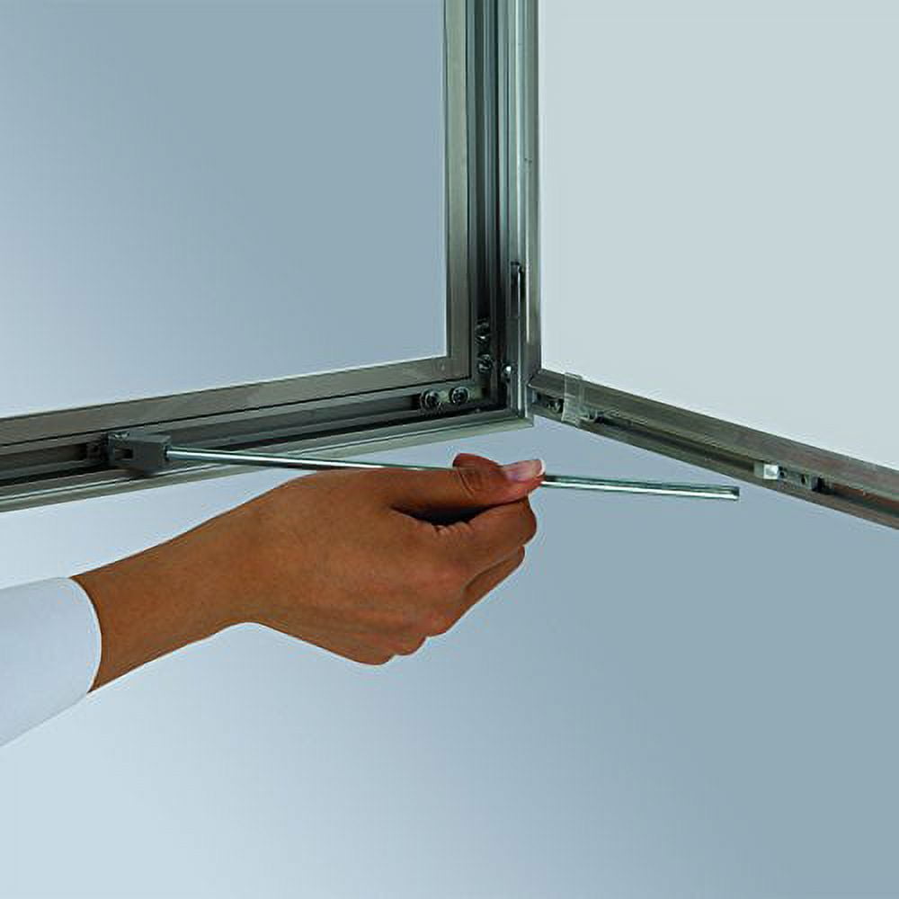 M&T Displays Enclosed Lockable Universal Poster Showboard 18x24 Inches ...