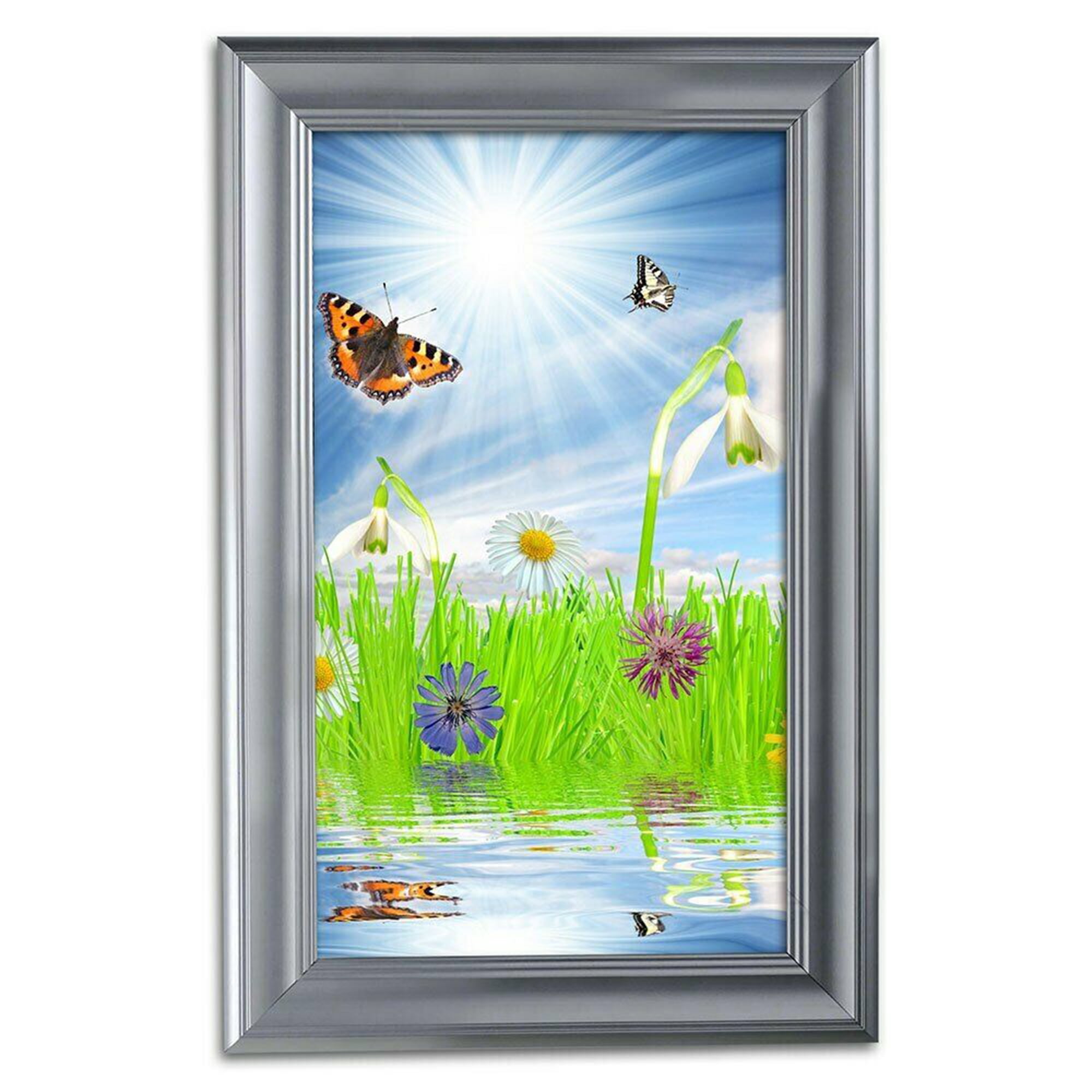 M&T Displays Fancy Front Loading Snap Picture Frame Poster Size 1.58 ...