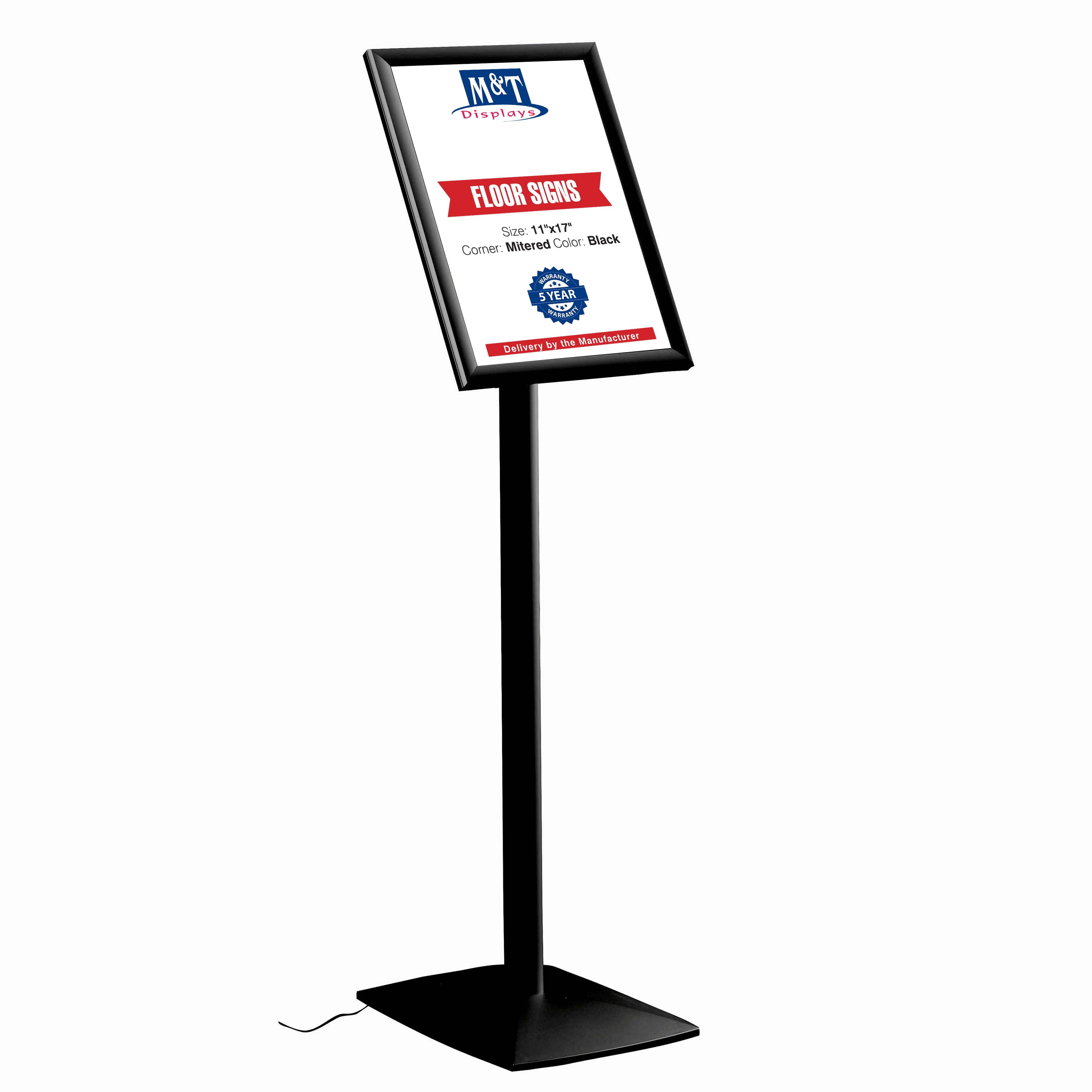M&T Displays Flexible Sign Holder LED Box Fixed Height, Illuminated ...