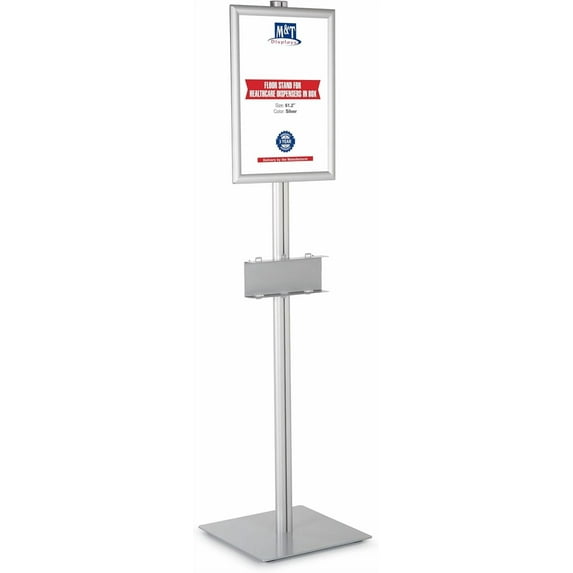 M&T Displays Floor Stand Universal Holder for Healthcare Product Box ...