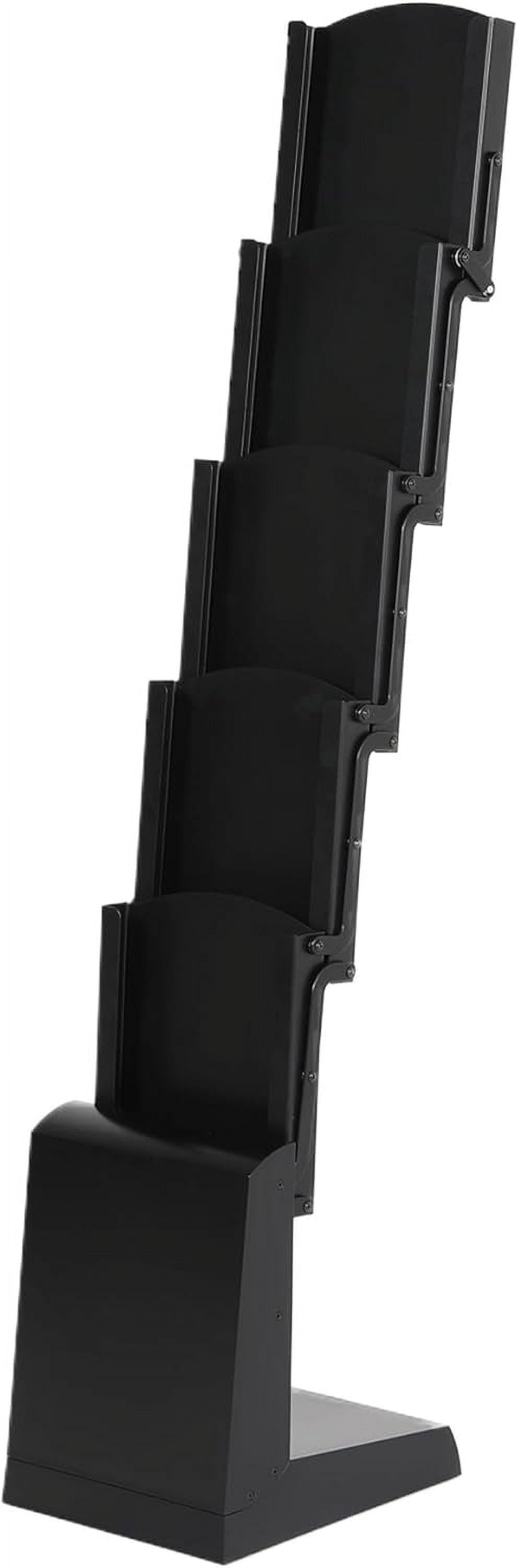 M&T Displays Floor Standing Foldable Brochure Rack, Magazine Leaflet ...