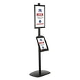 M&T Displays Free Standing Display Stand with 1 x (11X17) snap Frame in ...