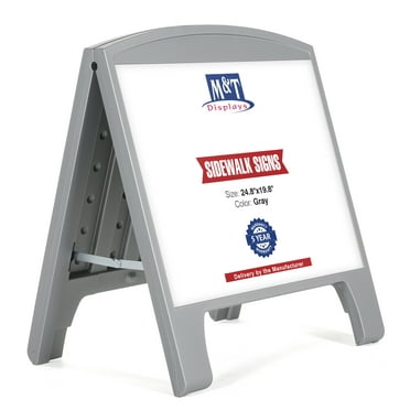 "InstaHibit 19""x32"" Portable A-Frame Signboard, Double-Sided PVC ...