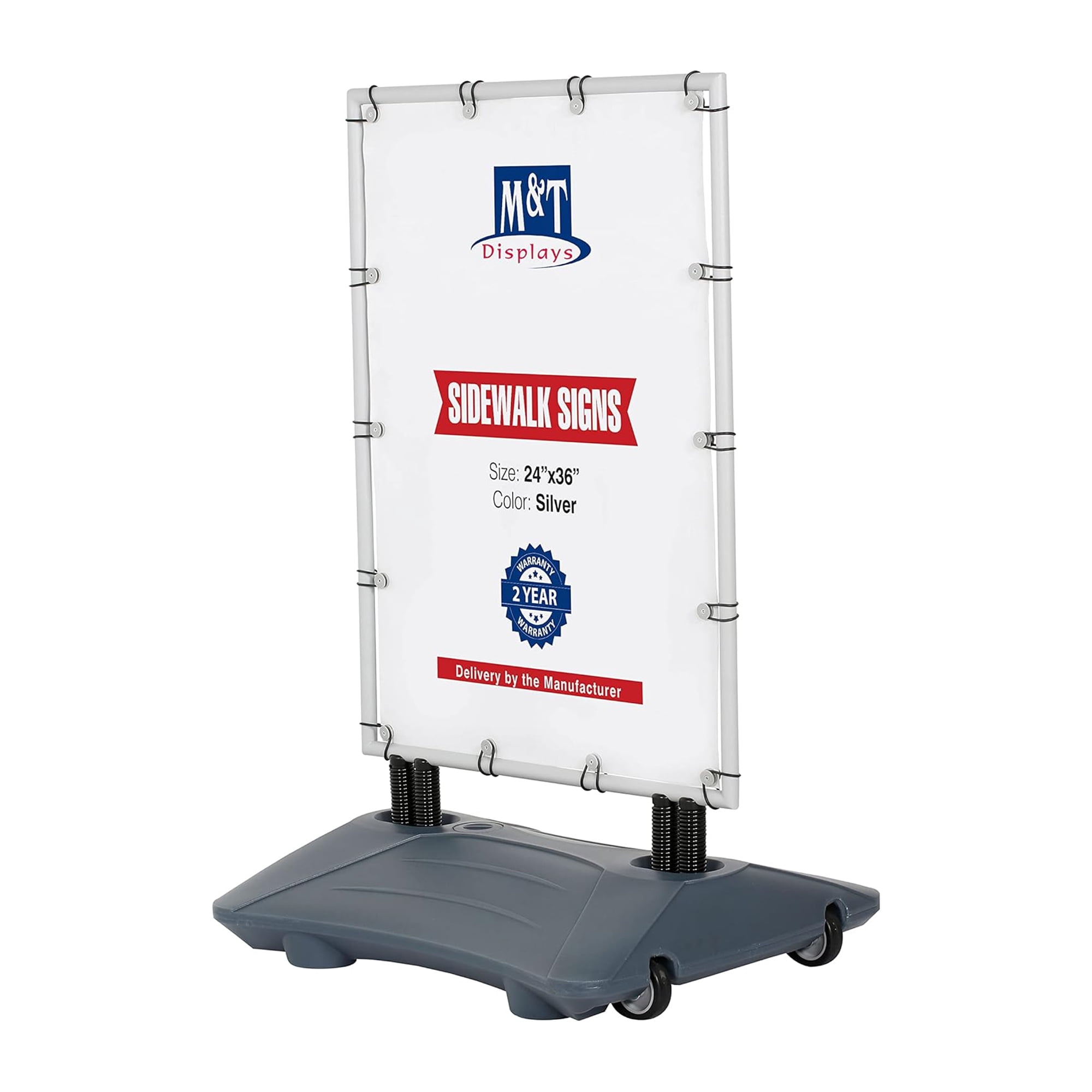 M&T Displays Outside Advertising Display Banner Wind Pro, 24x36 Poster ...