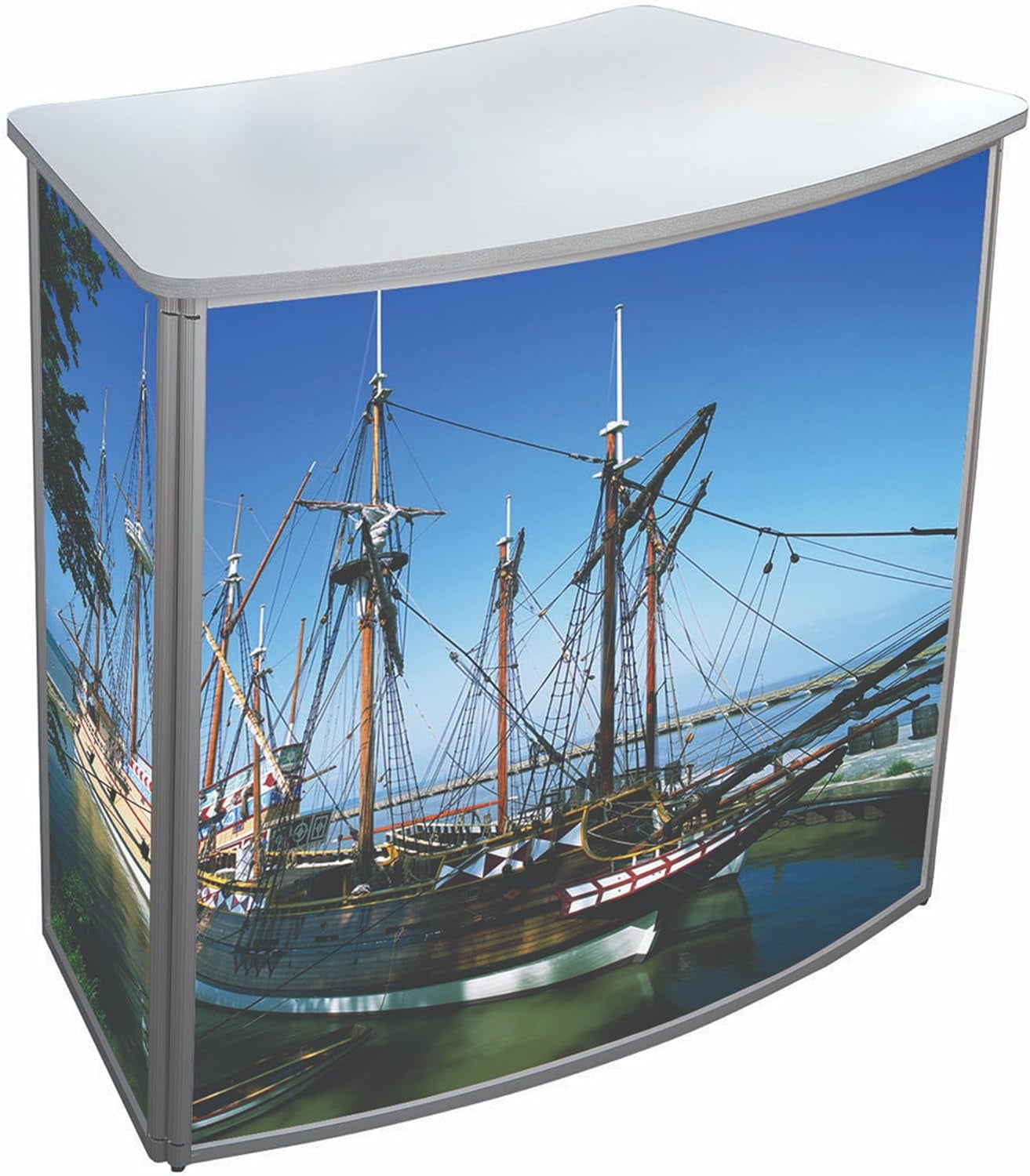 M&T Displays Portable Trade Show Podium Table Display Panset Counter ...