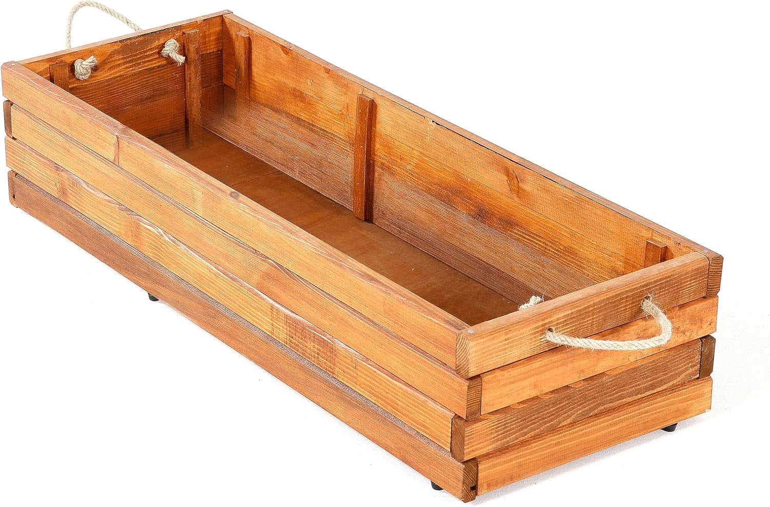 M&T Displays Rustic, Foldable, Wood Box, Floor Standing, Wooden ...