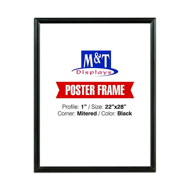 M&T Displays Snap Frame 22x28 for Wall Mount Use, Easy to Change, 1 ...