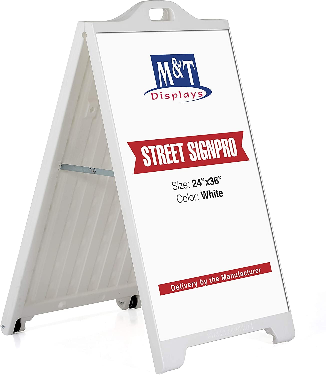 M&T Displays Street SignPro Board, White 24x36 Inch Weatherproof ...