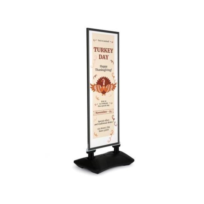 M&T Displays USWPS00B26X9003 22 x 60 in. Wind Pro Double Sided Outdoor ...
