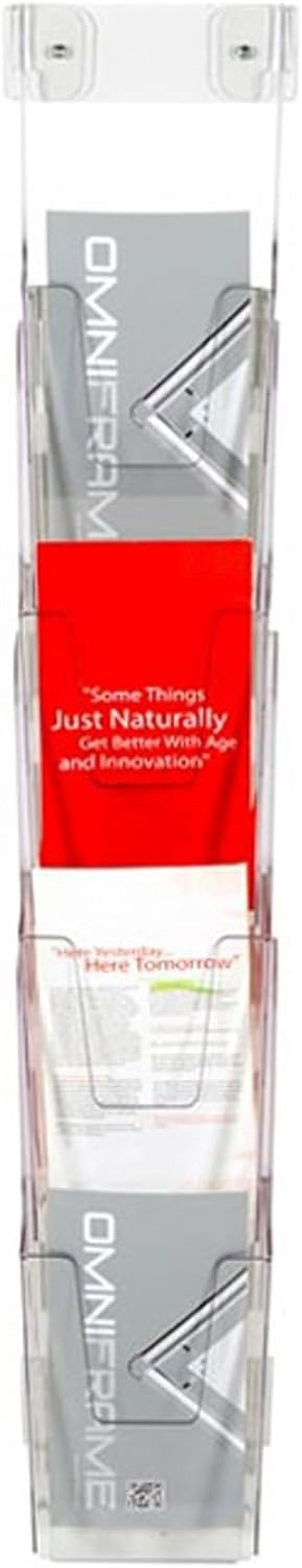 M&T Displays Wall Mounting 4x(4x9) Inch Leaflet, Literature, Catalog ...
