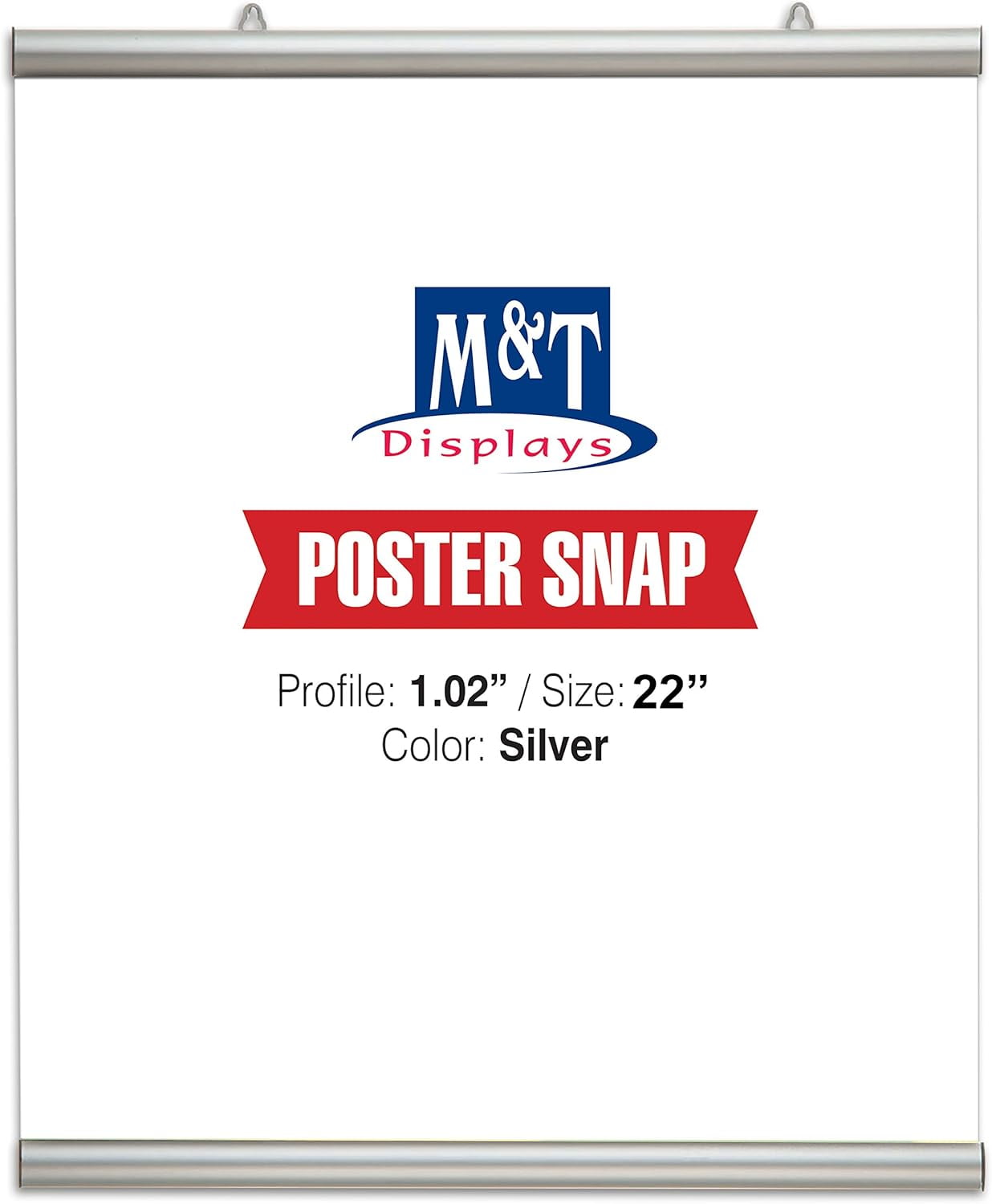 M&T Displays Wall Mounting Aluminum Snap Hanger - Brochure, Sign ...