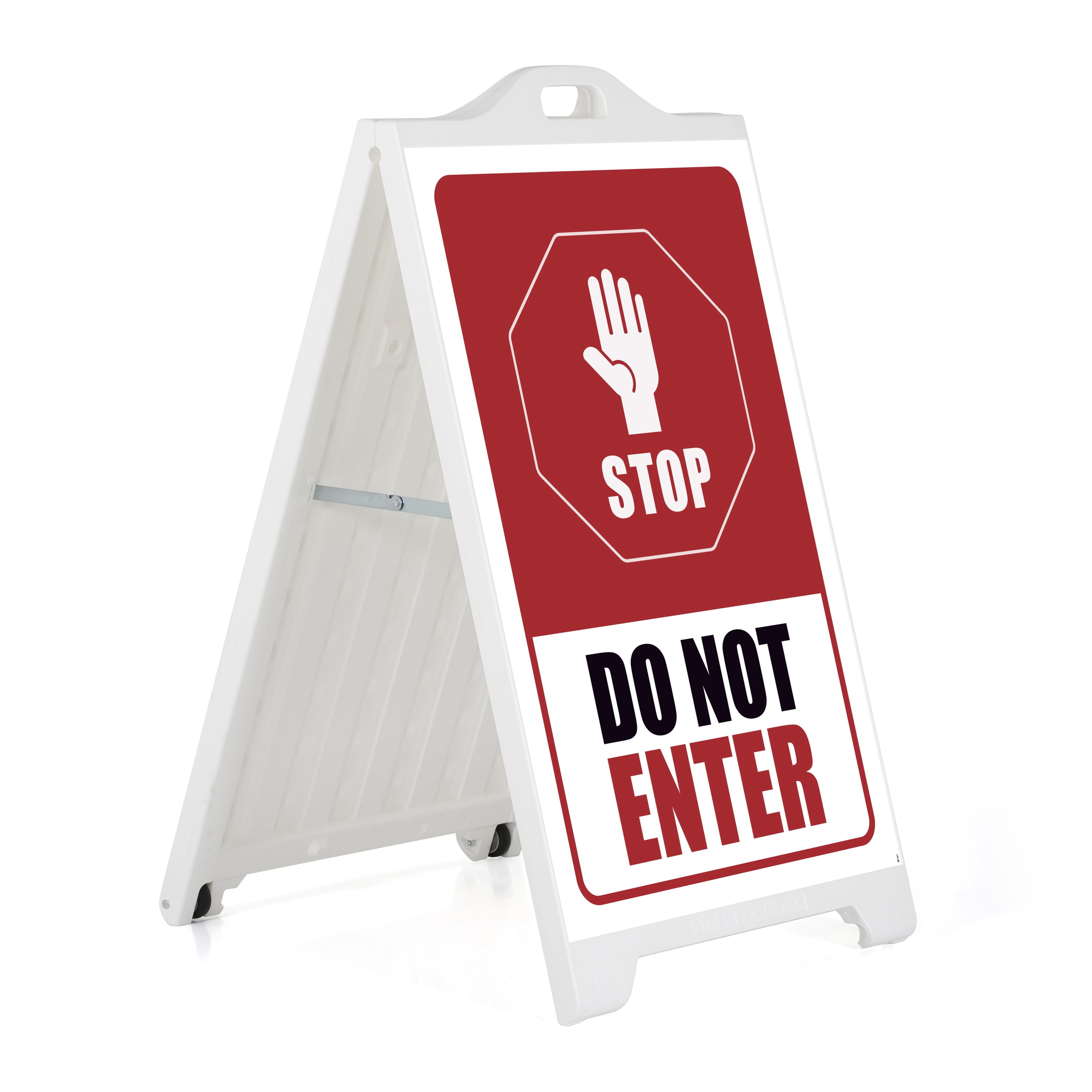M&T Displays White Street SignPro Board, Weatherproof A-Frame Sidewalk ...