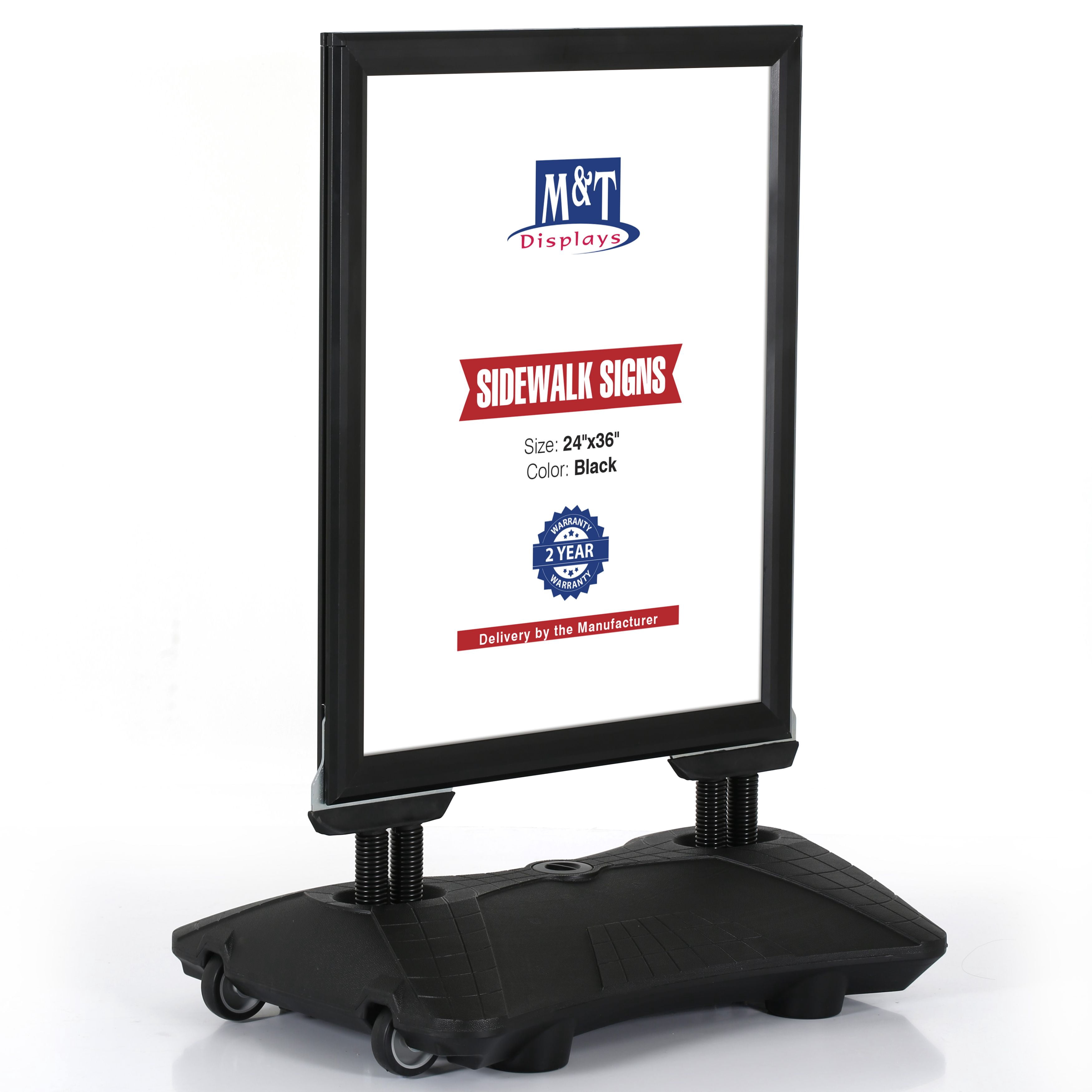 M&T Displays WindPro Weather and Wind Resistant Outdoor Pavement Curb ...