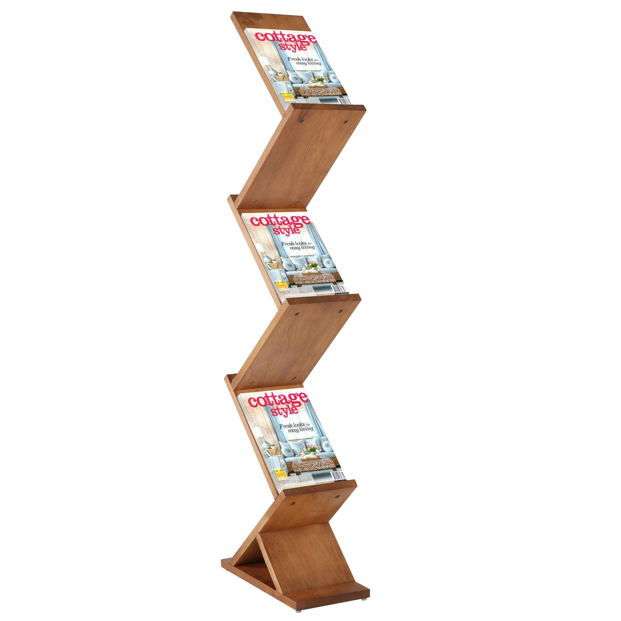 M&T Displays Zick Zack Literature Holder, Magazine Rack, Brochure ...