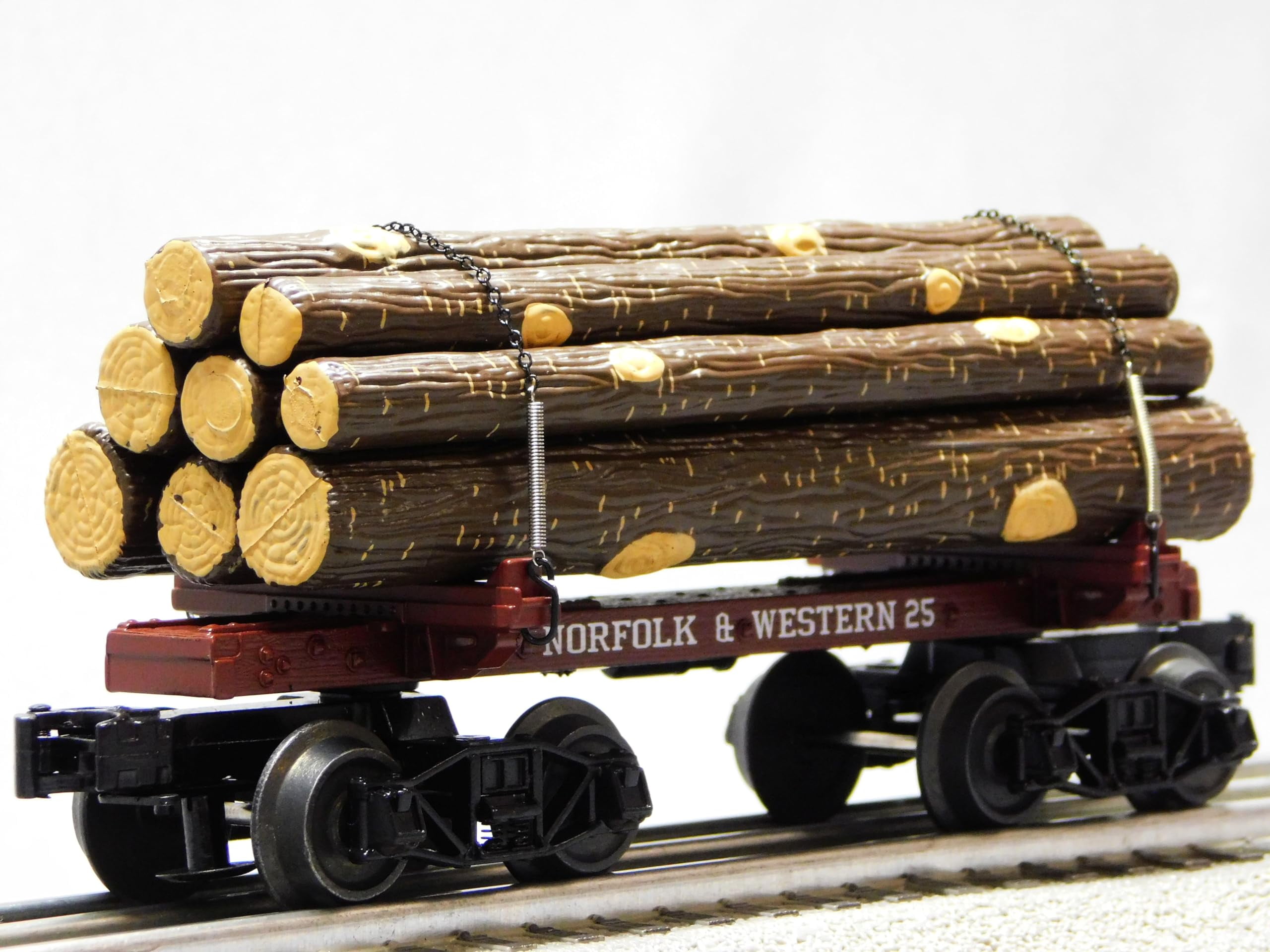 M.T.H. Electric Trains MTH Premier Norfolk Western Skeleton FLATCAR W ...