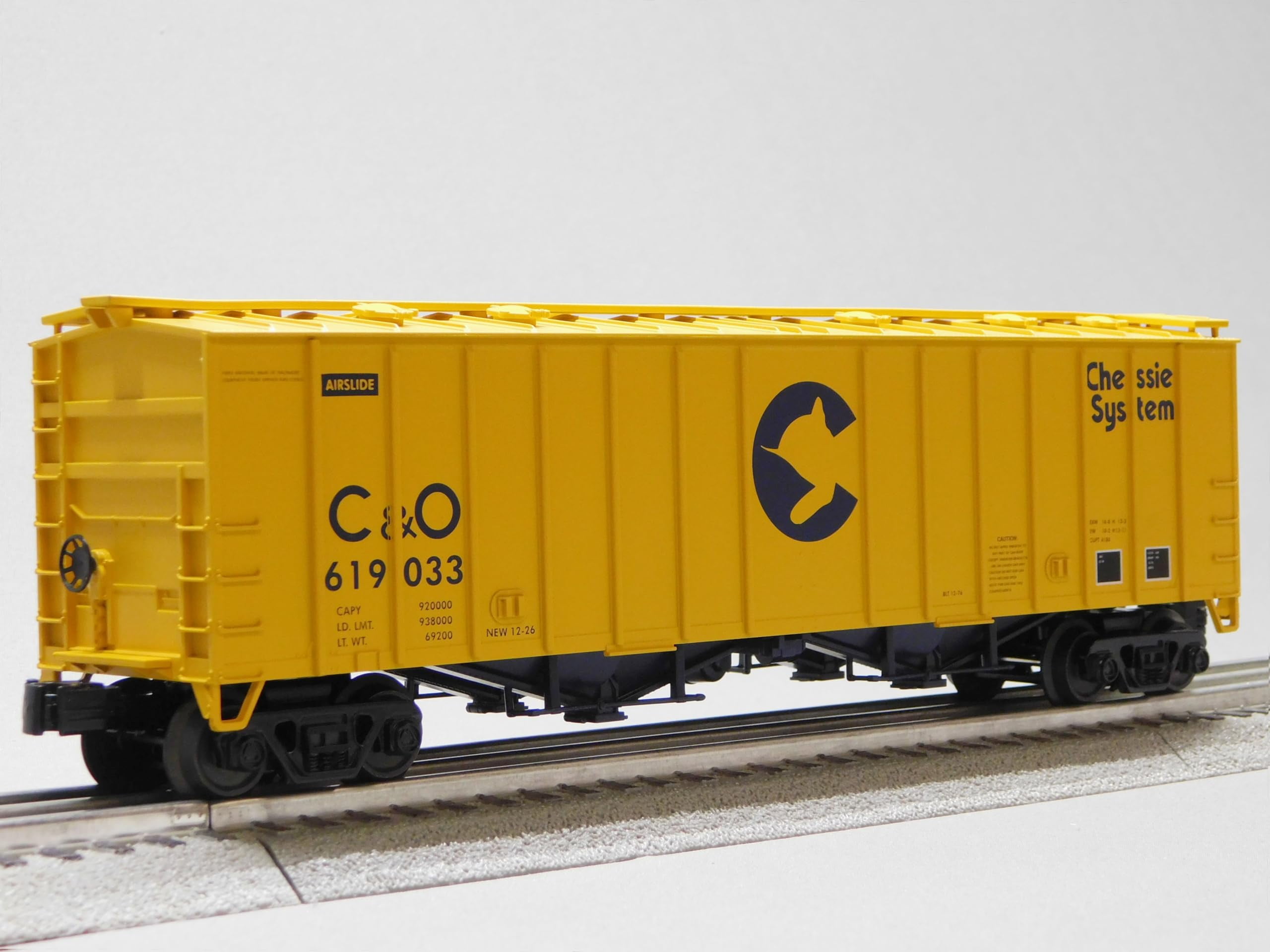 M.T.H. Electric Trains MTH RAILKING Chessie AIRSLIDE Hopper CAR O Gauge ...