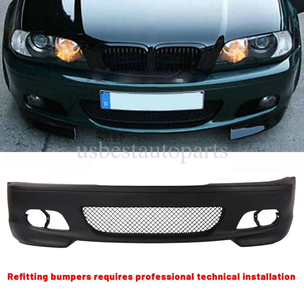 M-Tech II Style Front Bumper Fit for 2000-2006 BMW E46 3-Series 2dr ...