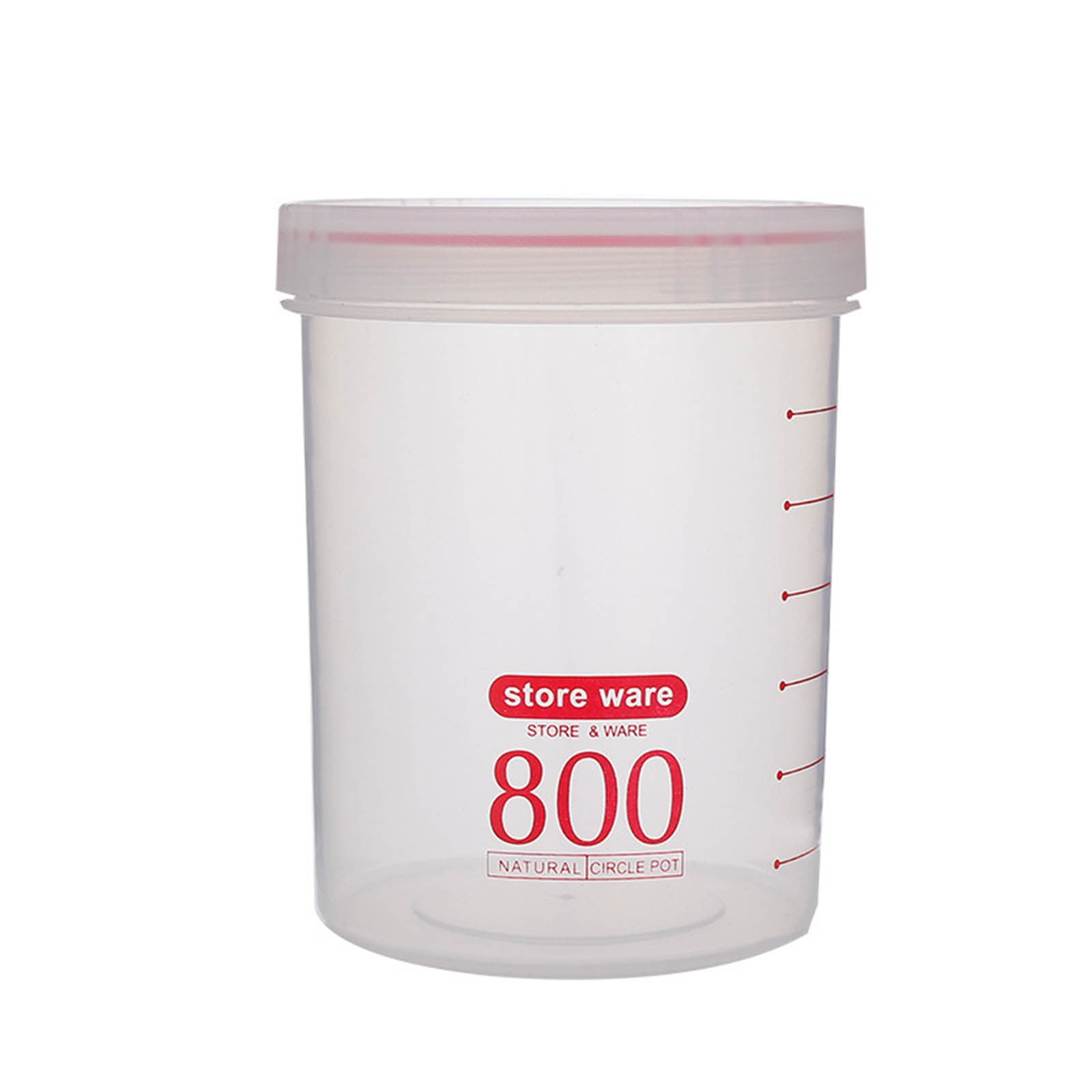 M Transparent Food Storage Container With Lid Airtight Kitchen Canister ...